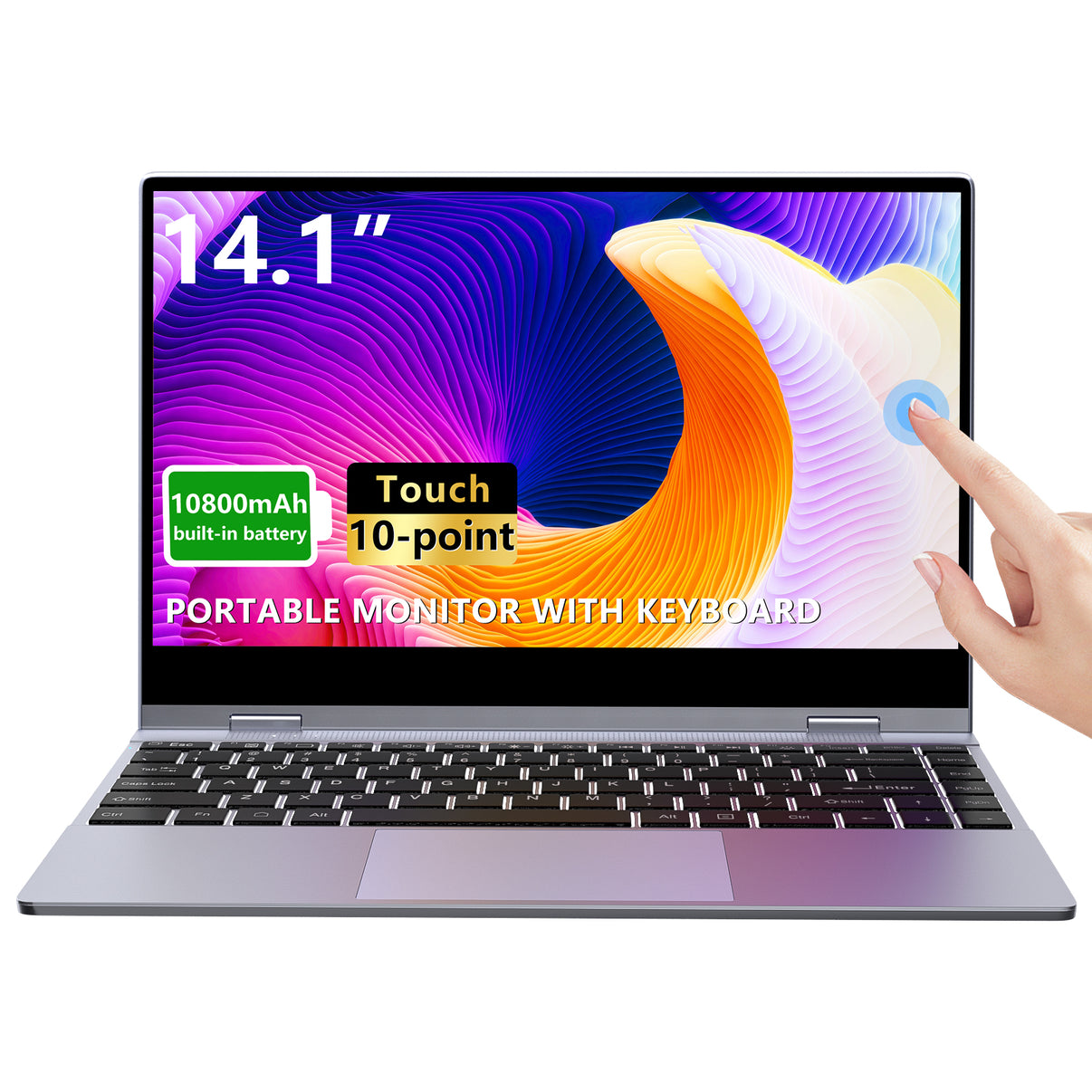 14.1-inch 1080P Touchscreen Keyboard Portable Lapdock Monitor – Dopesplay