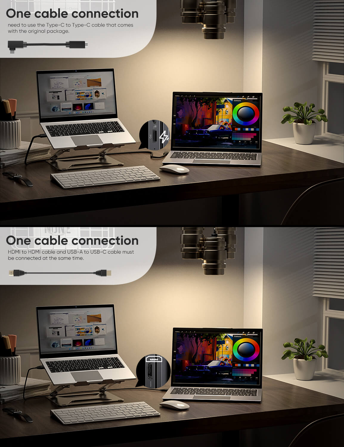 Dopesplay 14.1 Inch 1200p HDR IPS Portable Monitor With Keyboard Built