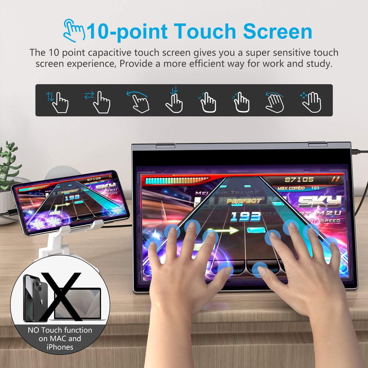 14.1-inch 1080P Touchscreen Keyboard Portable Lapdock Monitor – Dopesplay